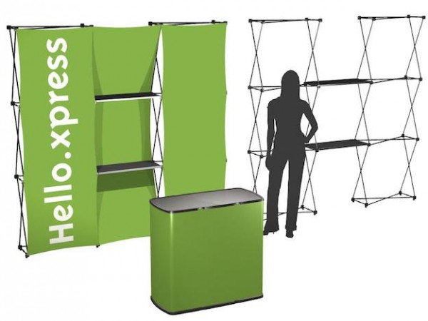 Le kiosque d'exposition Hello Xpress